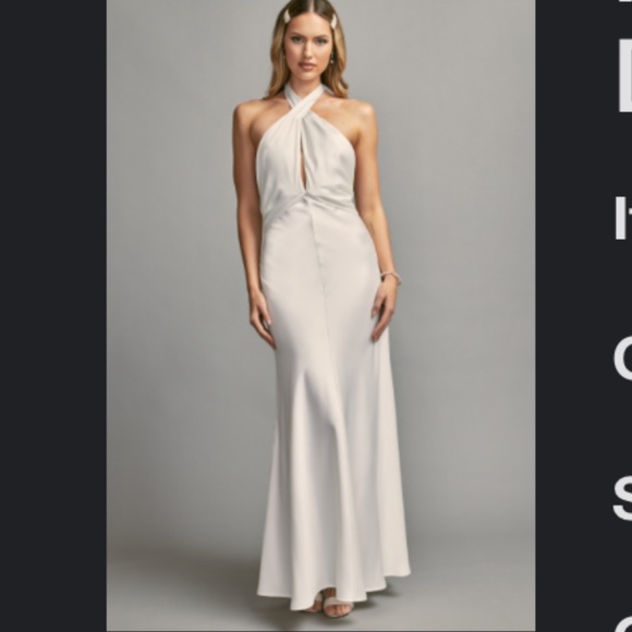 Dresses | Nwtclara Cross Cross Halter Wedding Dress S | Poshmark